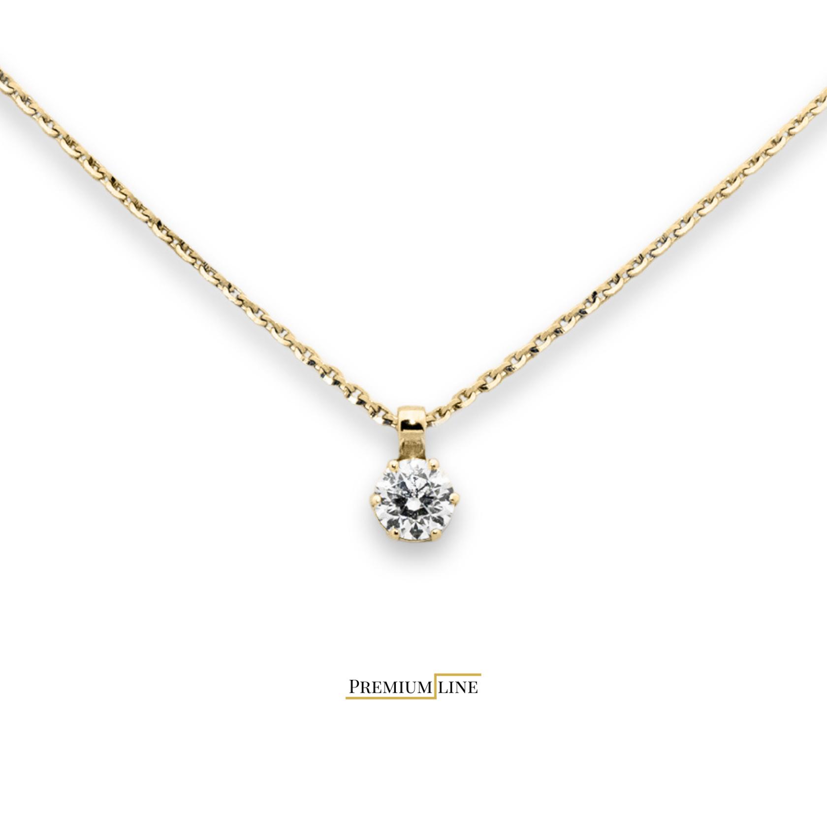 Ogrlica Classic z briljantom 0,70 ct